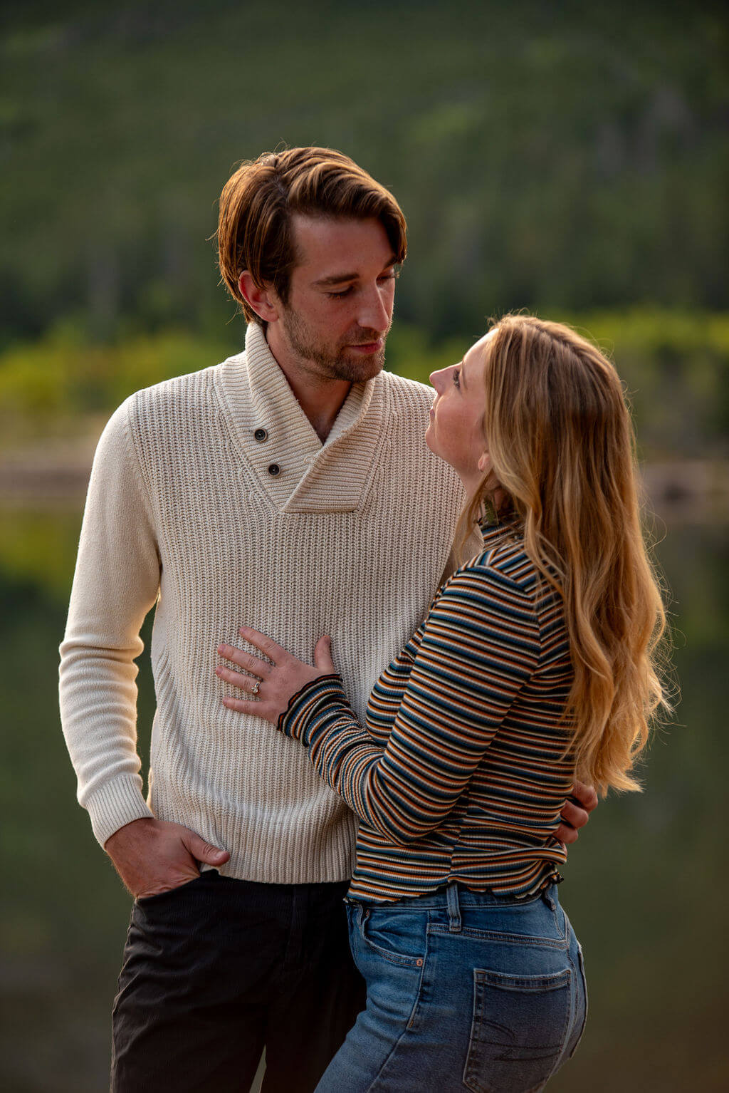 Lily Lake Engagement Photos | Estes Park CO