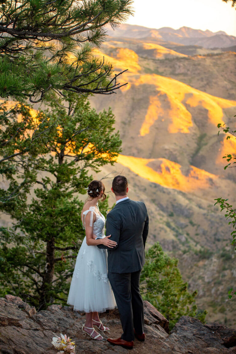 Sunrise Elopement At Lookout Mountain | Stephan + Amber