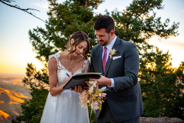 Sunrise Elopement At Lookout Mountain | Stephan + Amber